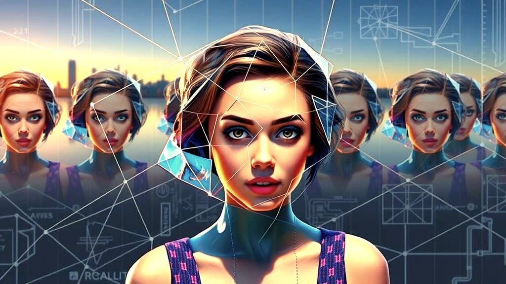 Woman Shedding Skin as Woven Textile Art - AI Art