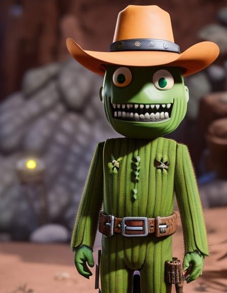 Alien Cowboy? - AI Generated Artwork - NightCafe Creator