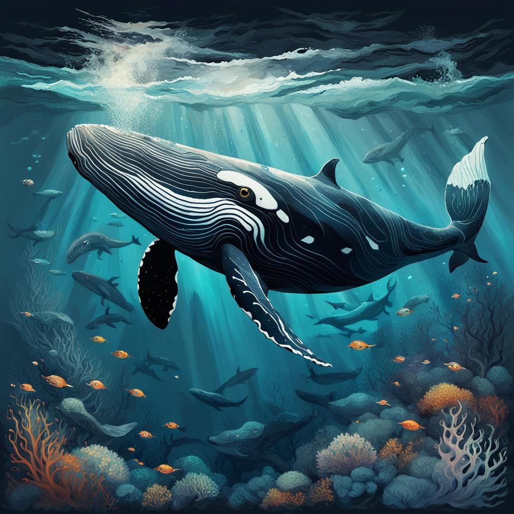 Whale - AI Generated Artwork - NightCafe Creator