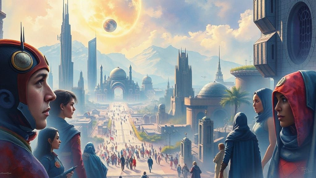 Surrealistic Dreamscapes Unfold in Cyberpunk-Infus... - AI Art