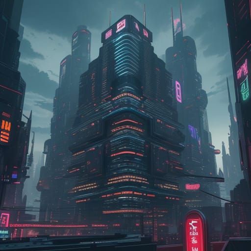 Retro-Futuristic Metropolis in Neon-Lit 2025 - AI Art