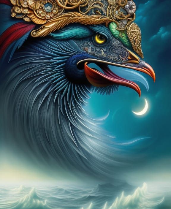 God of roosters - AI Generated Artwork - NightCafe Creator