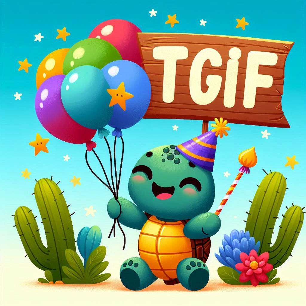 TGIF! 🎈🐢 D3 - AI Generated Artwork - NightCafe Creator