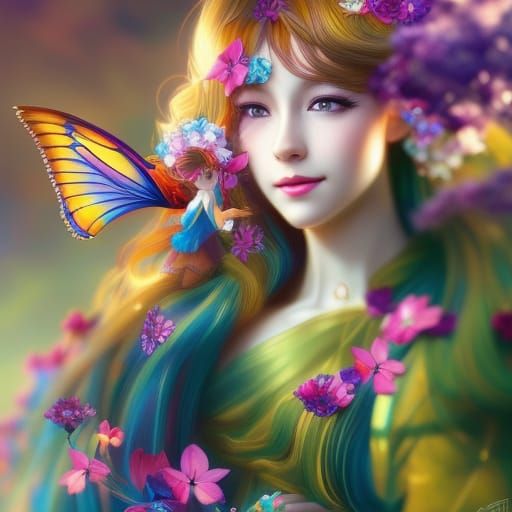 beautiful fairy - AI Generated Artwork - NightCafe Creator