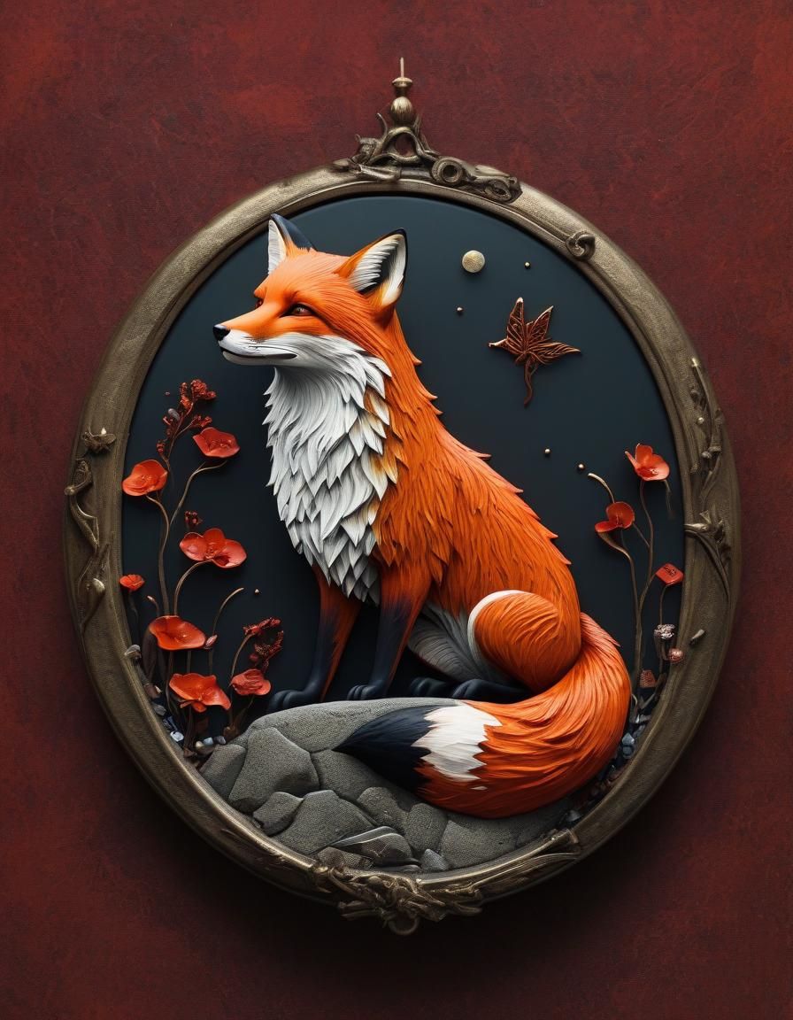 Fox Relief - AI Generated Artwork - NightCafe Creator