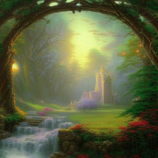 Castle of Fae - AI Generated Artwork - NightCafe Creator