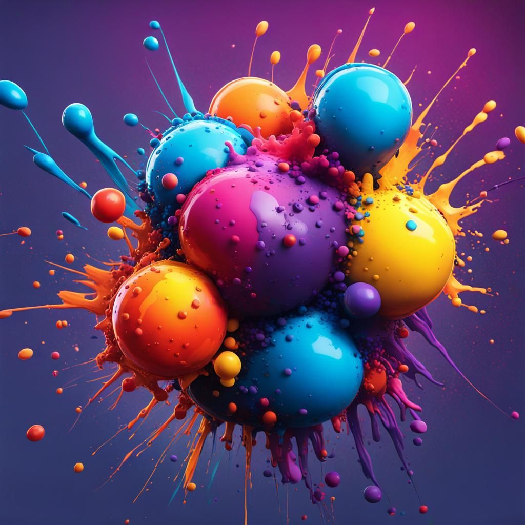 Splatters - AI Generated Artwork - NightCafe Creator