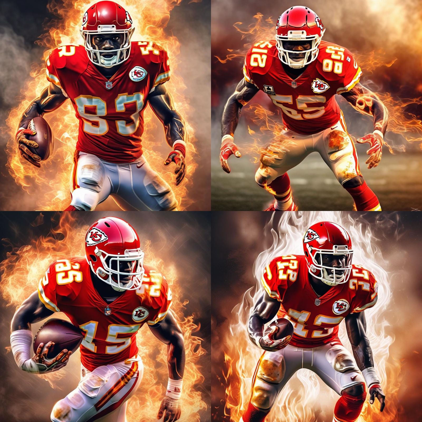 "Kansas City Chiefs player", - AI Generated Artwork - NightCafe Creator