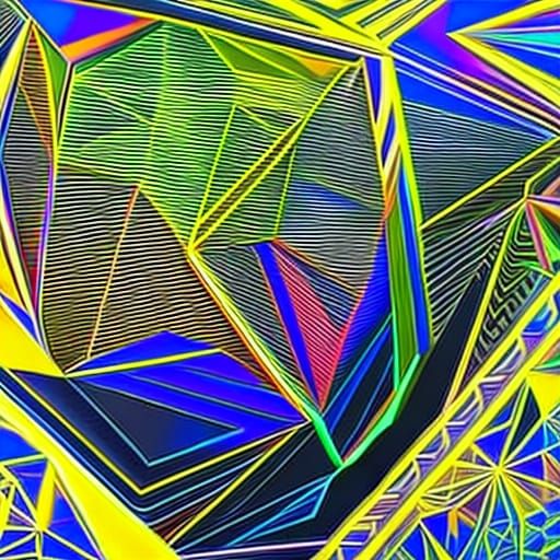 geometric art - AI Generated Artwork - NightCafe Creator