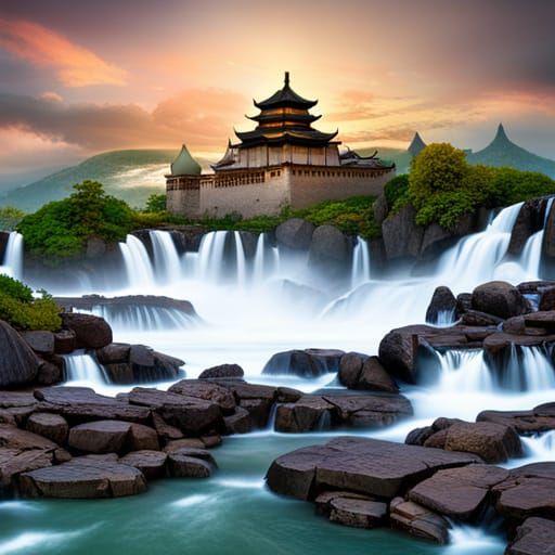 Ancient China's Triumphant Realms Amidst Majestic ... - AI Art