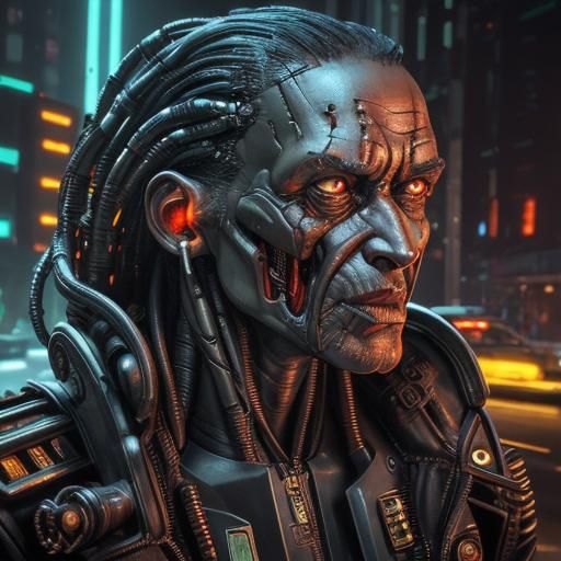 Terminator, Borg, Predator. Man vs Machine. cyberpunk, steampunk, 8k resolution concept art ...