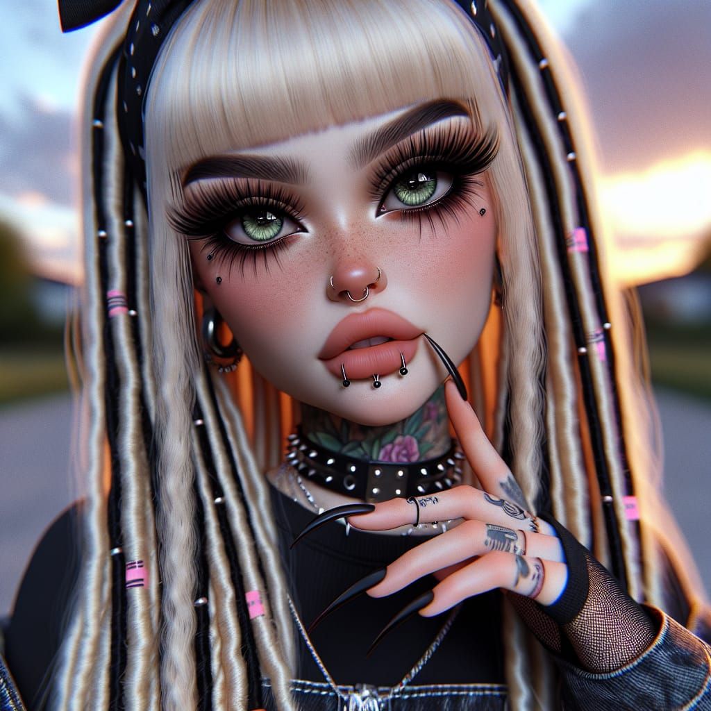 Emo Bratz Doll - AI Generated Artwork - NightCafe Creator