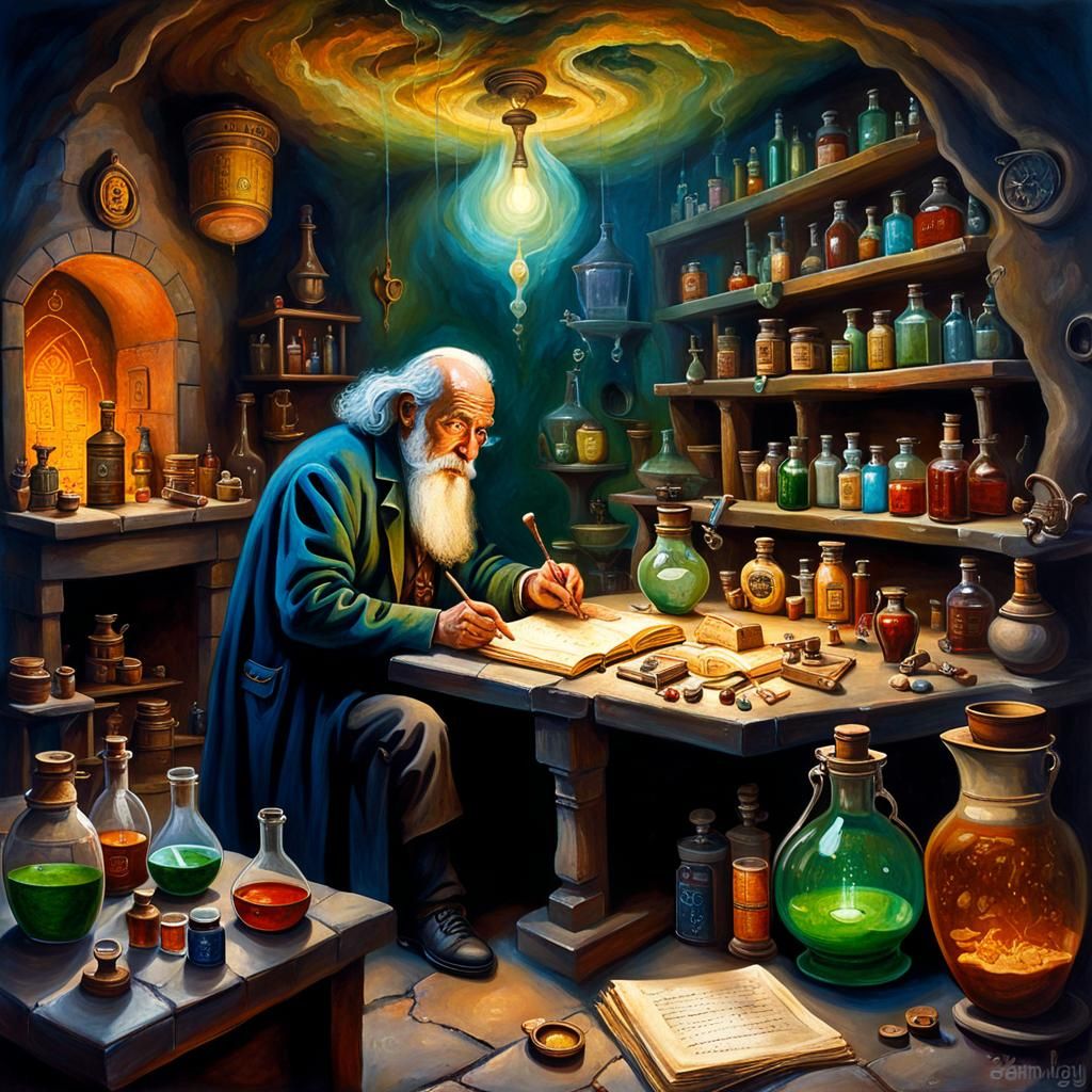Making potions - AI Generated Artwork - NightCafe Creator