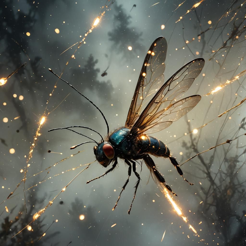 Sparkling firefly - AI Generated Artwork - NightCafe Creator