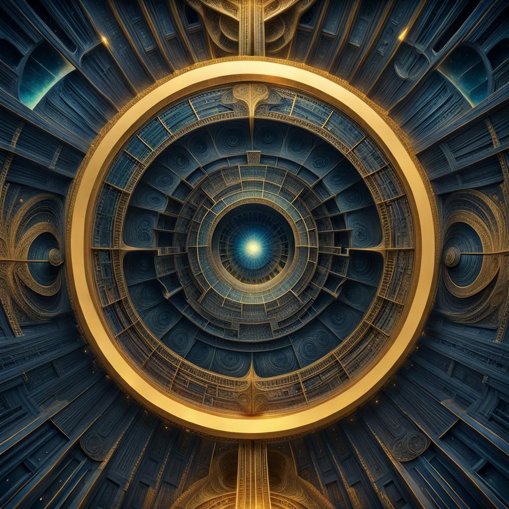 Cosmic geometry. - AI Generated Artwork - NightCafe Creator