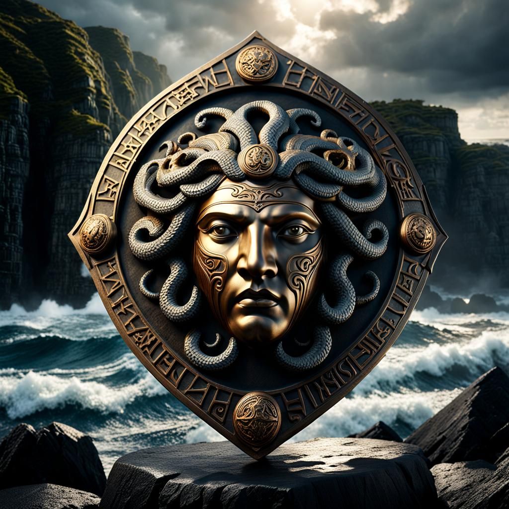 Ancient Shield - AI Generated Artwork - NightCafe Creator