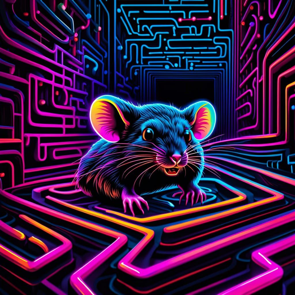 A fearful mice escaping labyrinth - AI Generated Artwork - NightCafe ...