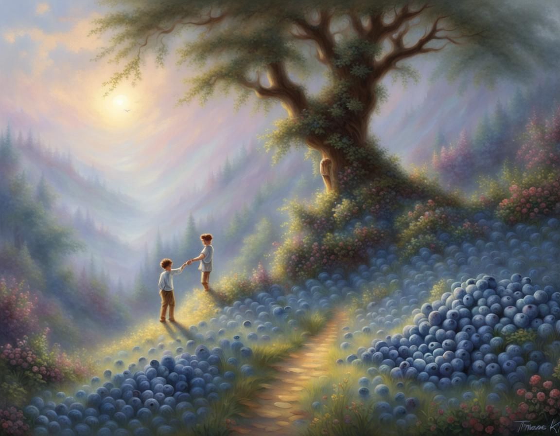 blueberries - AI Generated Artwork - NightCafe Creator