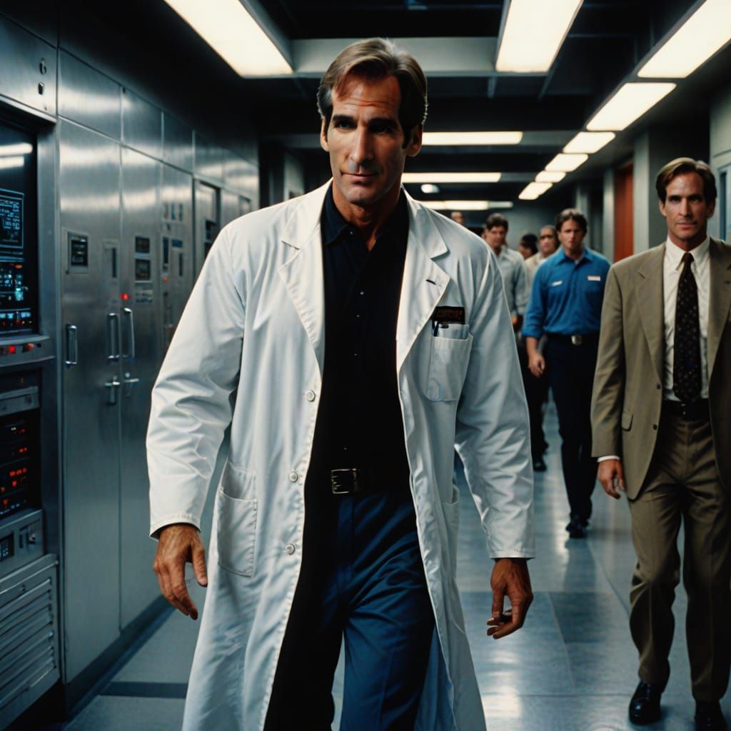 Quantum Leap series with young Scott Bakula as Dr. Sam Beckett stepping into the Quantum Leap ...
