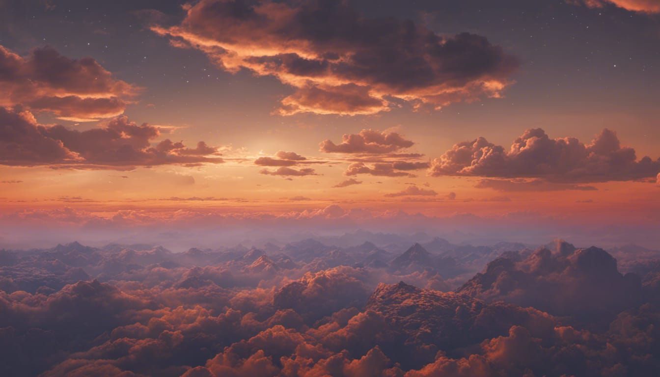 Twilight Cloudscape - AI Generated Artwork - NightCafe Creator