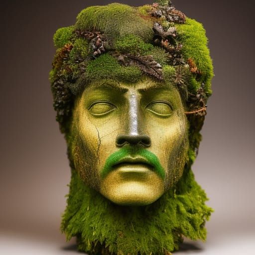 Mosshead - AI Generated Artwork - NightCafe Creator