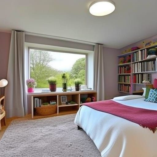 bedroom on Rightmove, window, furniture, bed, fluffy beanbag, detailed ...