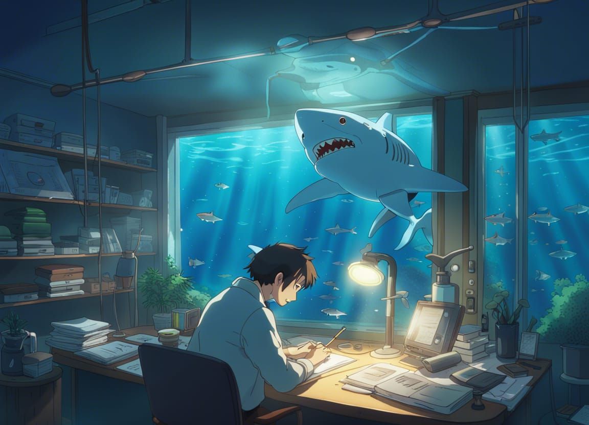 A shark mind - AI Generated Artwork - NightCafe Creator