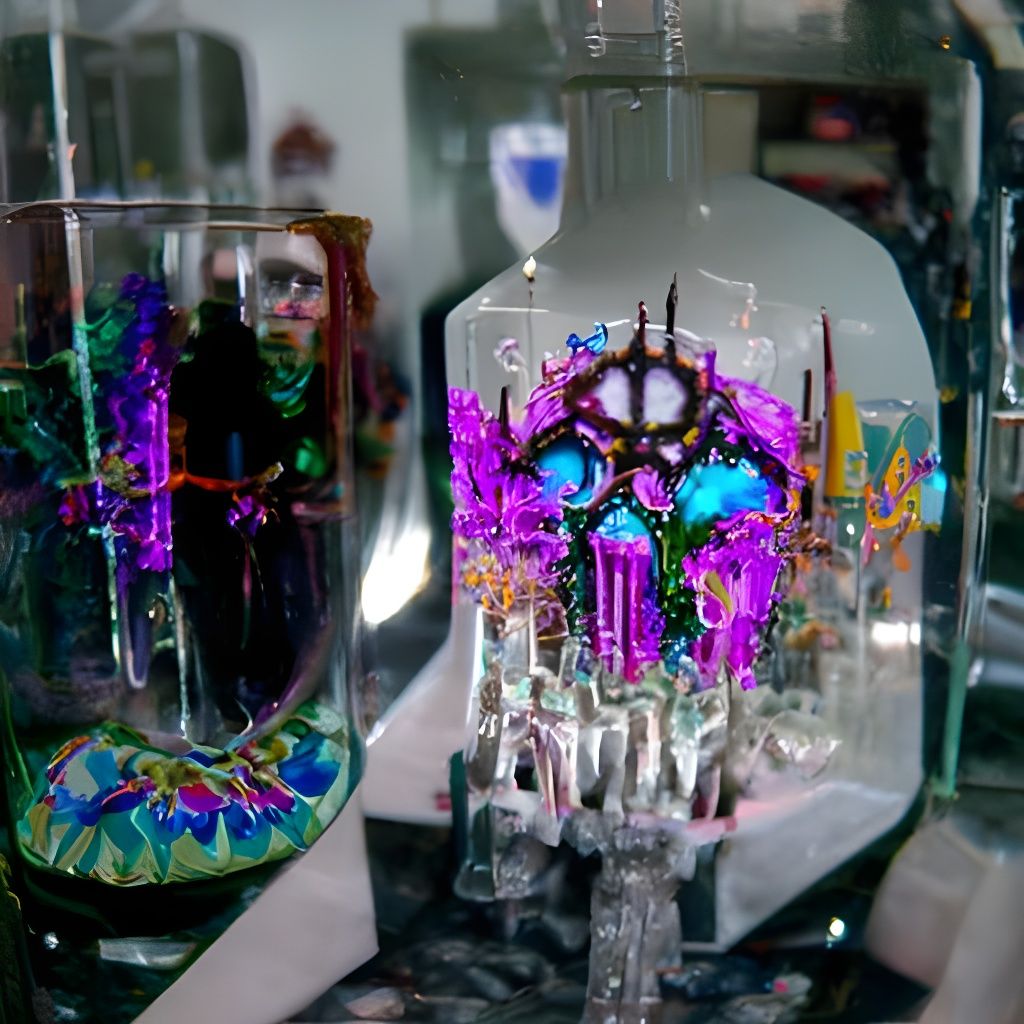 Glass gothic art psychedelic art mysterious infinity elaborate colorful ...