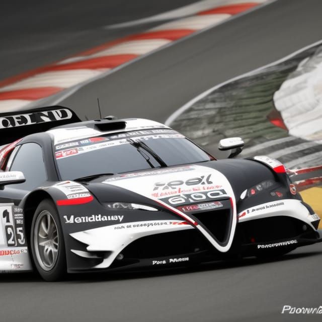 Alfa Romeo racing car - Alfa Romeo Racing Car in Professiona...