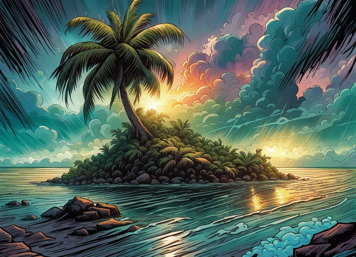 Palm tree - AI Generated Artwork - NightCafe Creator