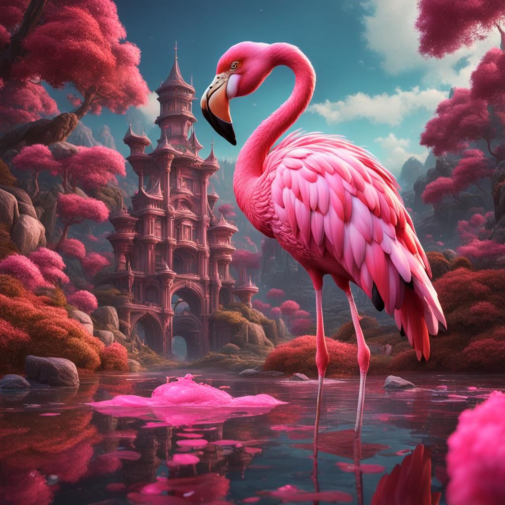 flamingo - AI Generated Artwork - NightCafe Creator