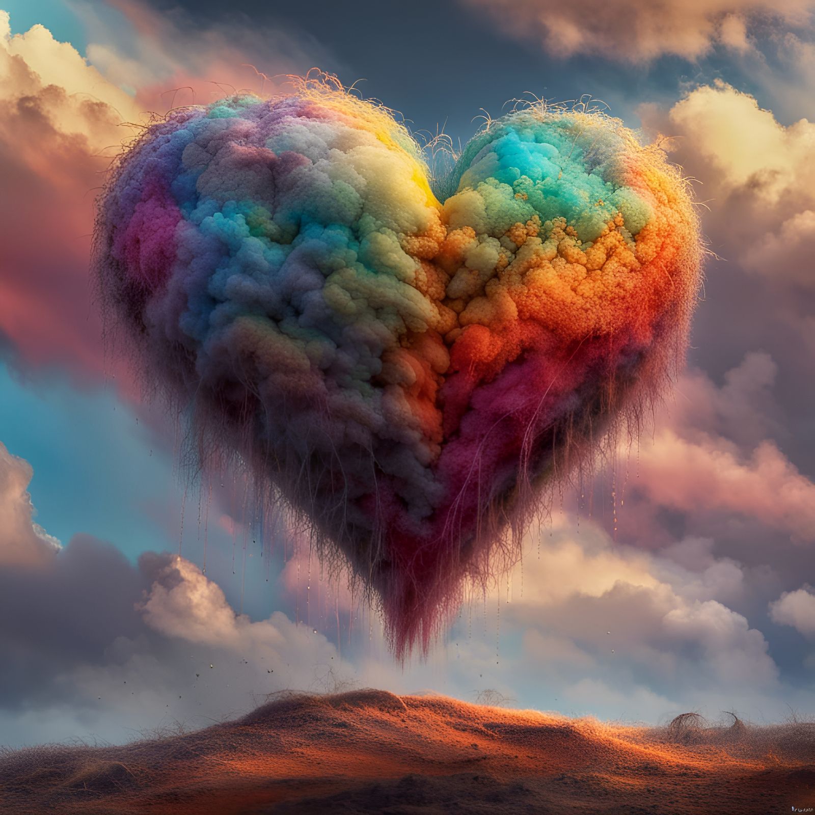 floating heart - AI Generated Artwork - NightCafe Creator