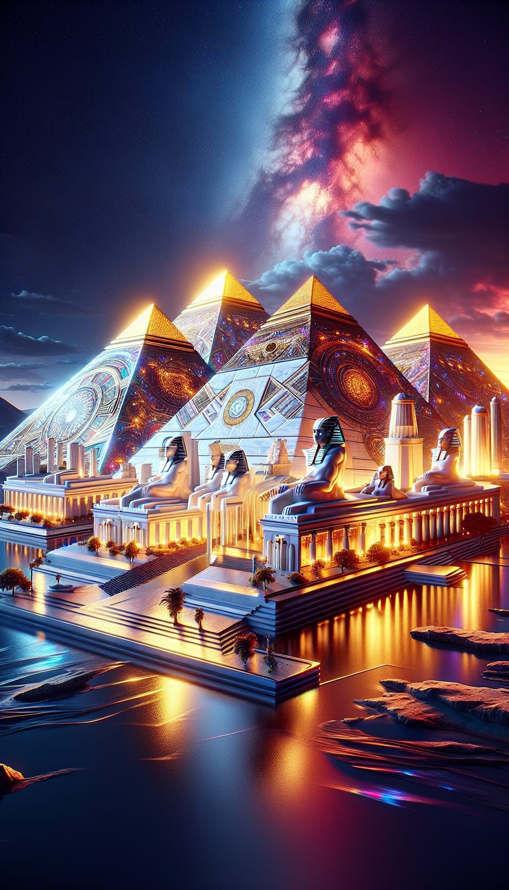 The pyramids - AI Generated Artwork - NightCafe Creator