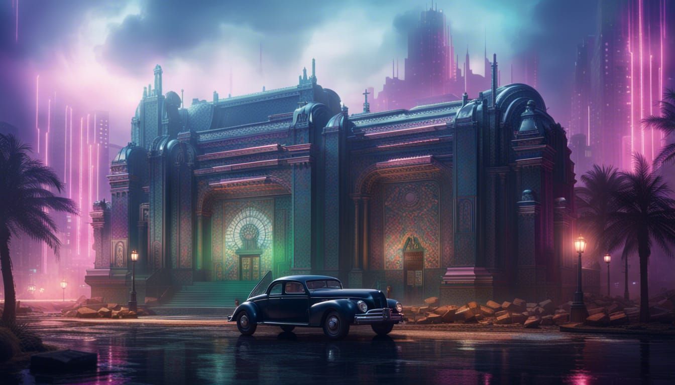 Art Deco Dystopia - AI Generated Artwork - NightCafe Creator