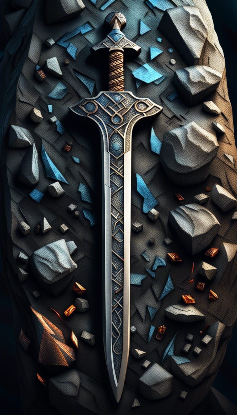 Rune sword - AI Generated Artwork - NightCafe Creator