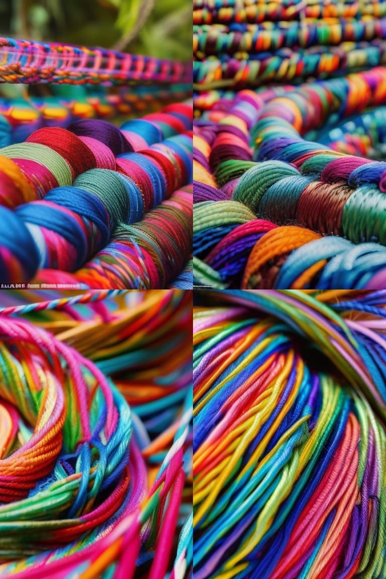 Brightly colored ((yarn on a loom)). James Jean, Peter Mohrbacher, Anna ...