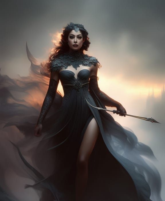 Mistress of Shadows - AI Generated Artwork - NightCafe Creator