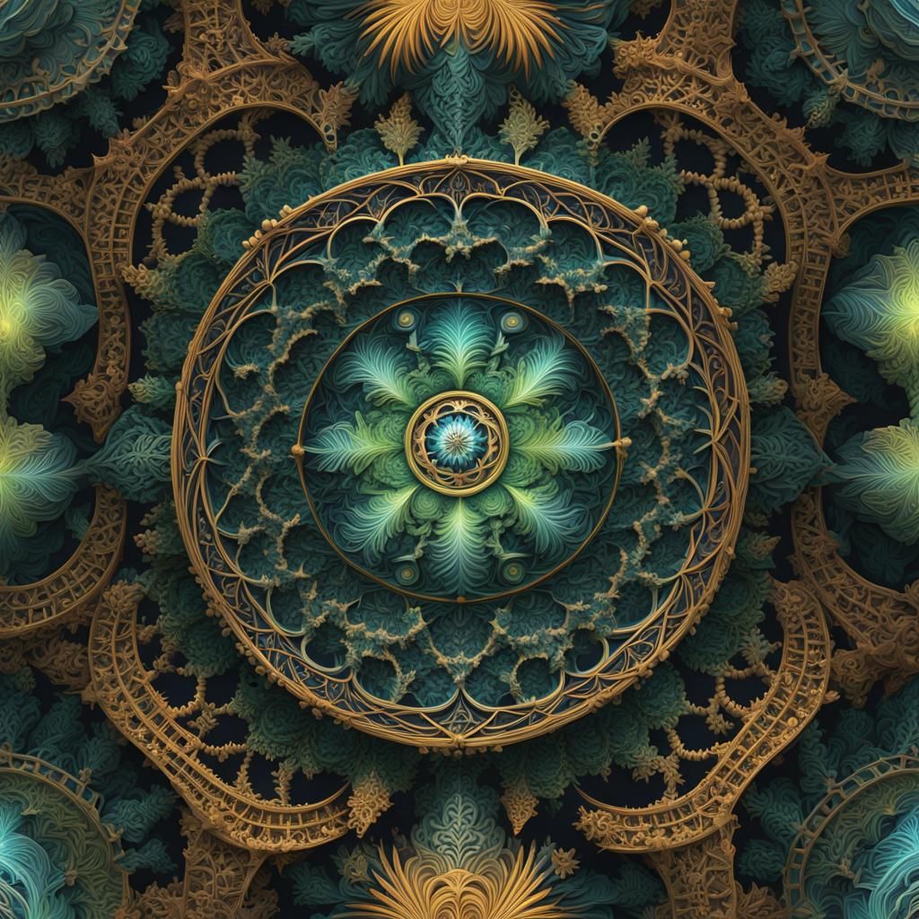 fractal's geometric - AI Generated Artwork - NightCafe Creator