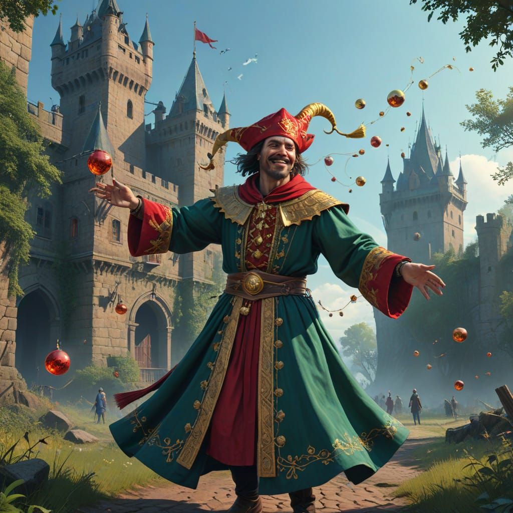 A medieval jester - A medieval jester