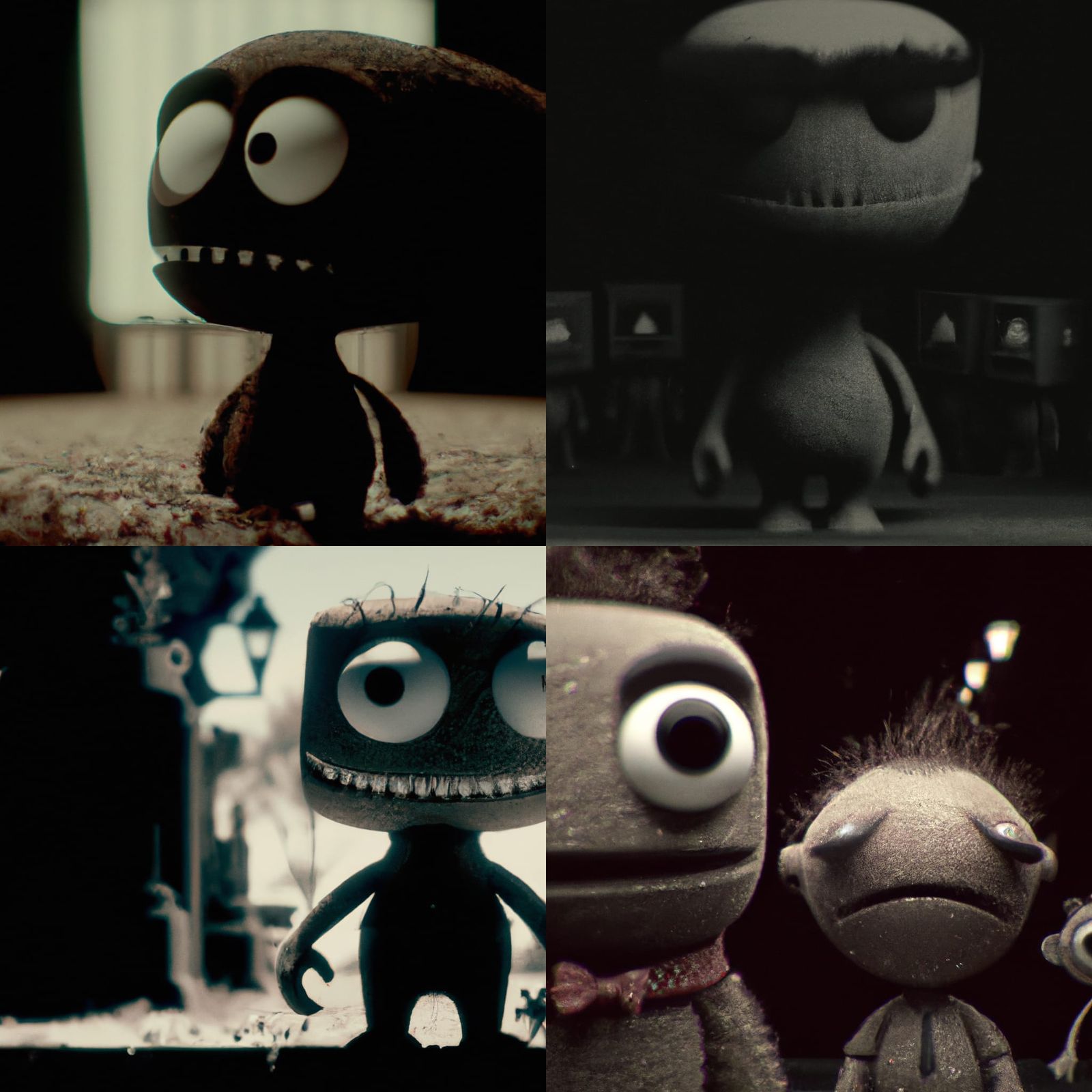 1950's Sackboy Monster Moive Set - AI Generated Artwork - NightCafe Creator