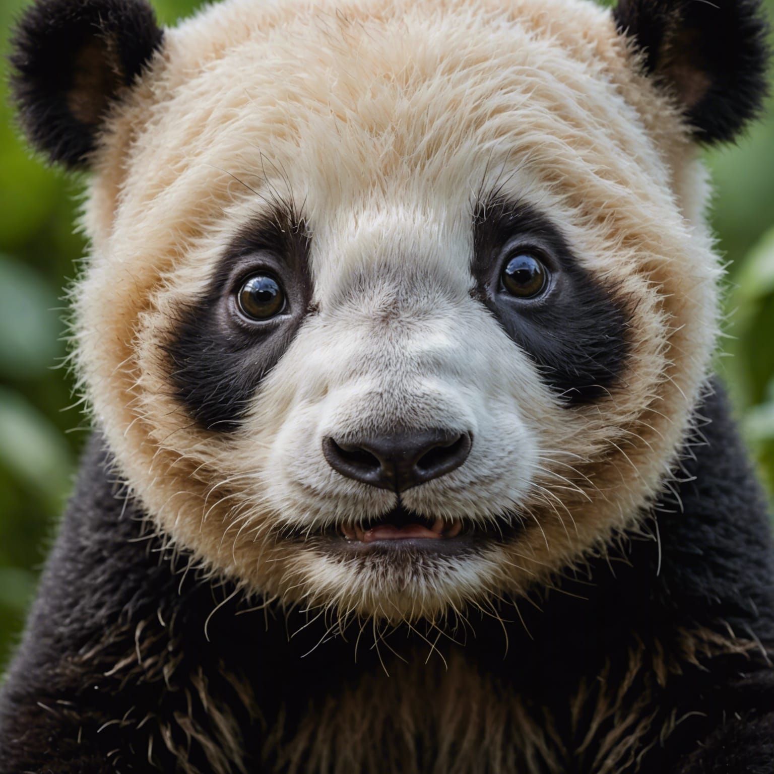 Googly eyed baby Panda - AI Generated Artwork - NightCafe Creator