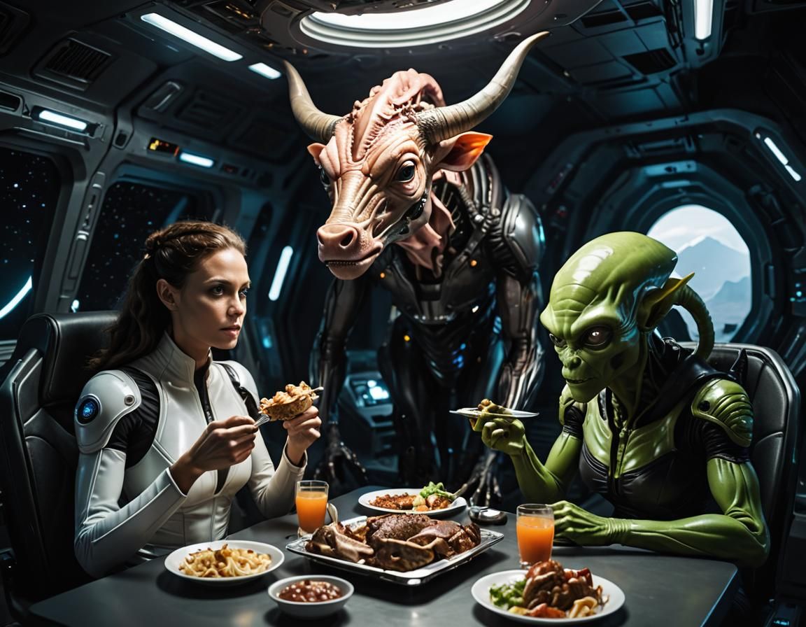 Its not rude to stare while eating - AI Generated Artwork - NightCafe ...