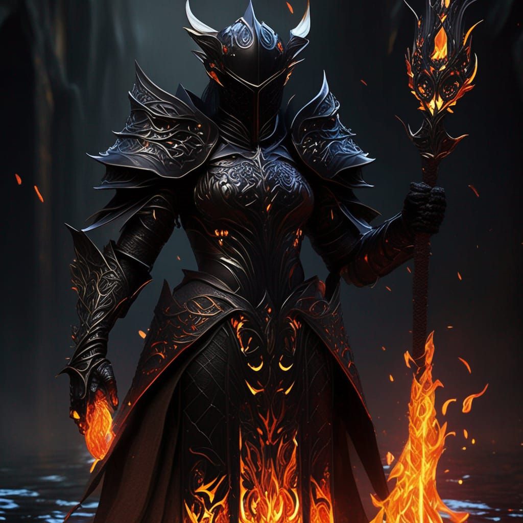 Elemental Death Knight - AI Generated Artwork - NightCafe Creator