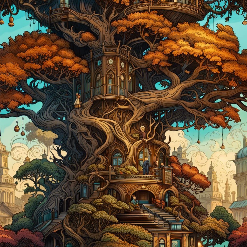 Living tree - AI Generated Artwork - NightCafe Creator