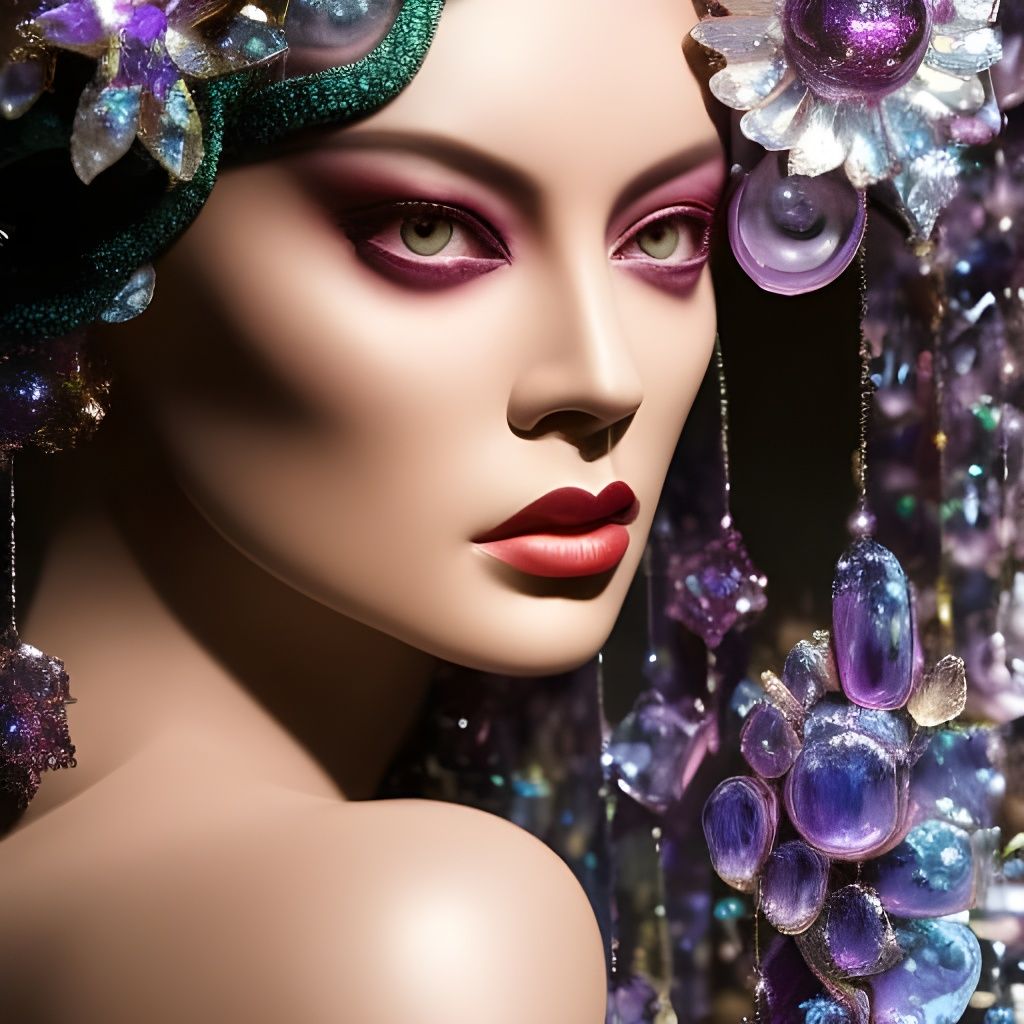 Glam crystals - AI Generated Artwork - NightCafe Creator