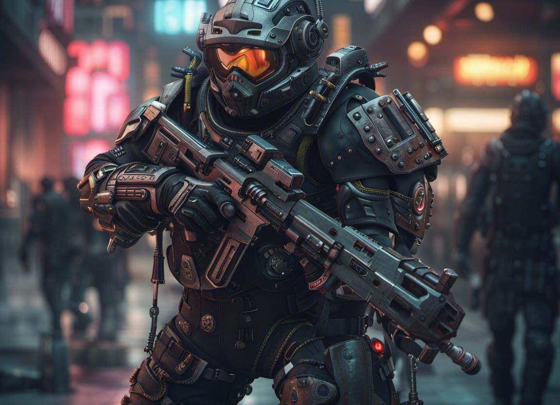 Riot Armour - AI Generated Artwork - NightCafe Creator