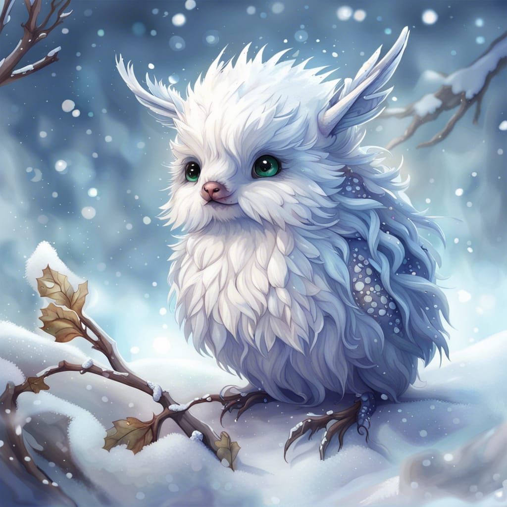 Victoria Francis a cute winter creature. Fantasy. Magic. Artistic ultra highly detailed ...
