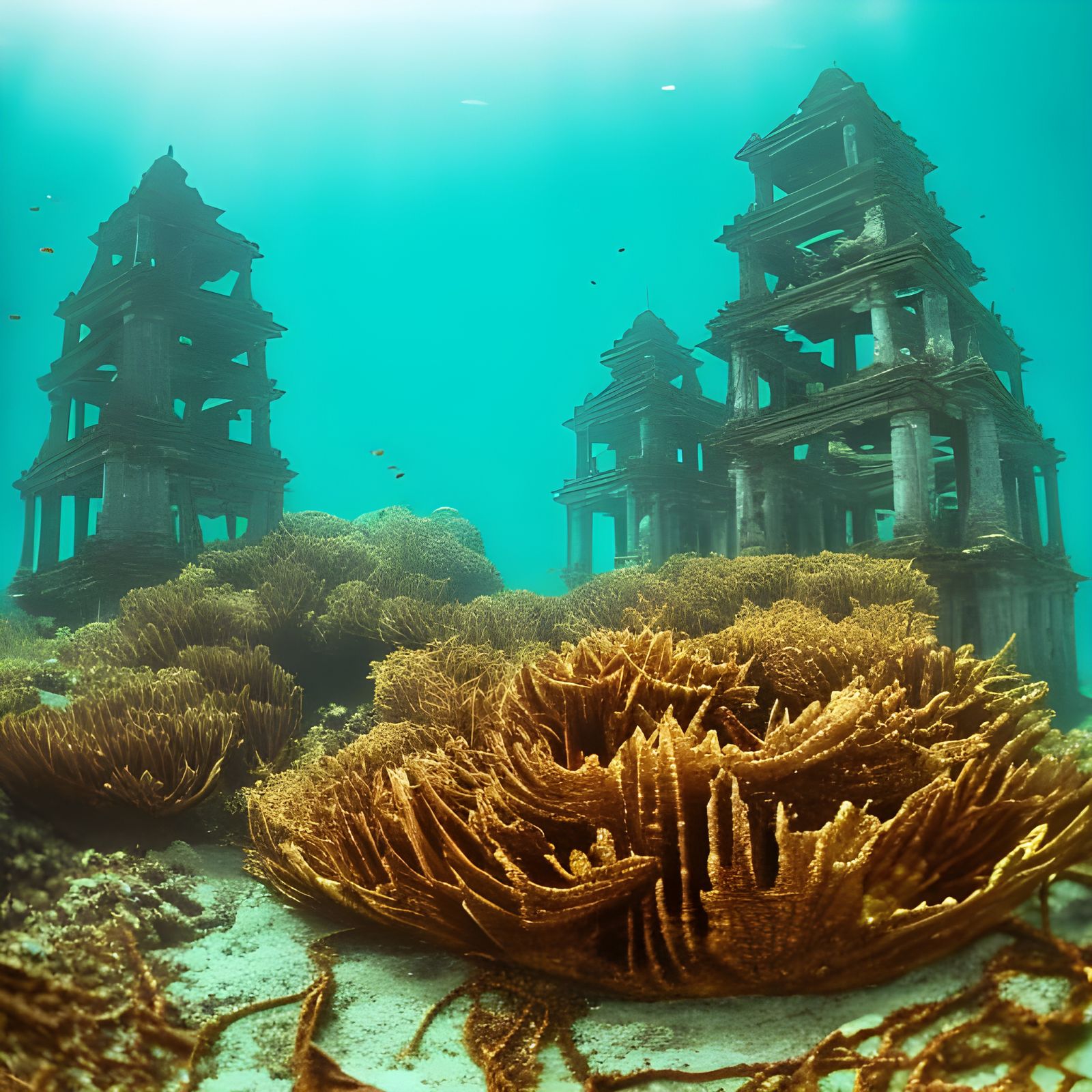 Ocean Temple - AI Generated Artwork - NightCafe Creator