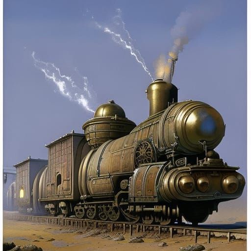 design only! (2 0 5 0 s retro future steam engine designs borders lines ...