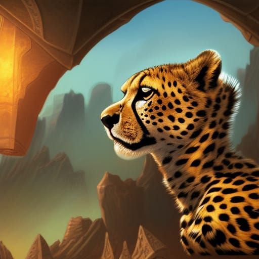 Cheetah ! - AI Generated Artwork - NightCafe Creator
